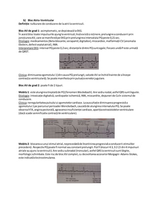 Blocuri cardiace | DOCX
