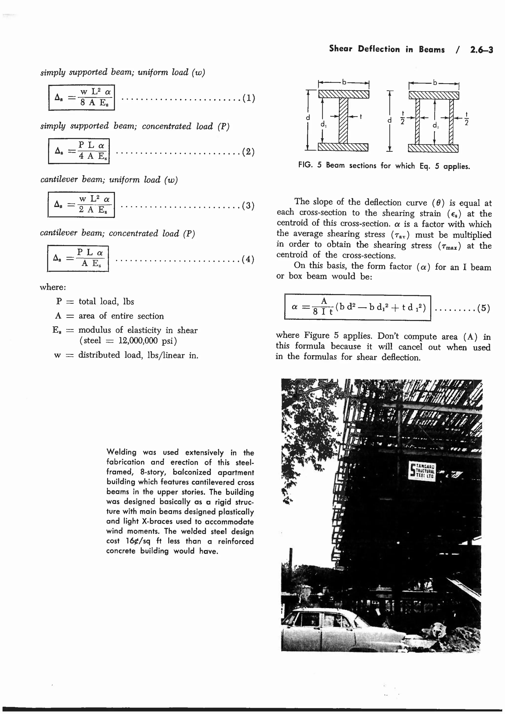 Blodgett 2.6 shear_deflection_of_beams | PDF