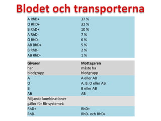 Blodomloppet detaljerad pp | PPTX