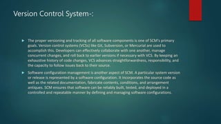 Software Configuration Management In Software Engineering | PPTX