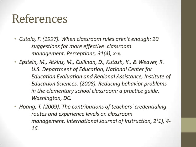 Classroom Management Behavior Interventions Ppt