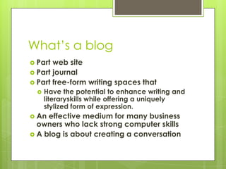 Blogs Overview | PPT