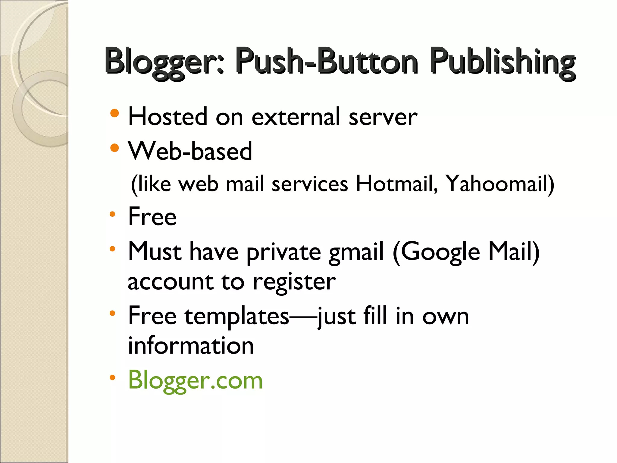 Blogs: Journals of the 21st Century | PPT