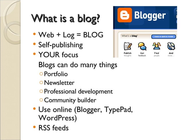 Blogs: Journals of the 21st Century | PPT | Internet | Computing