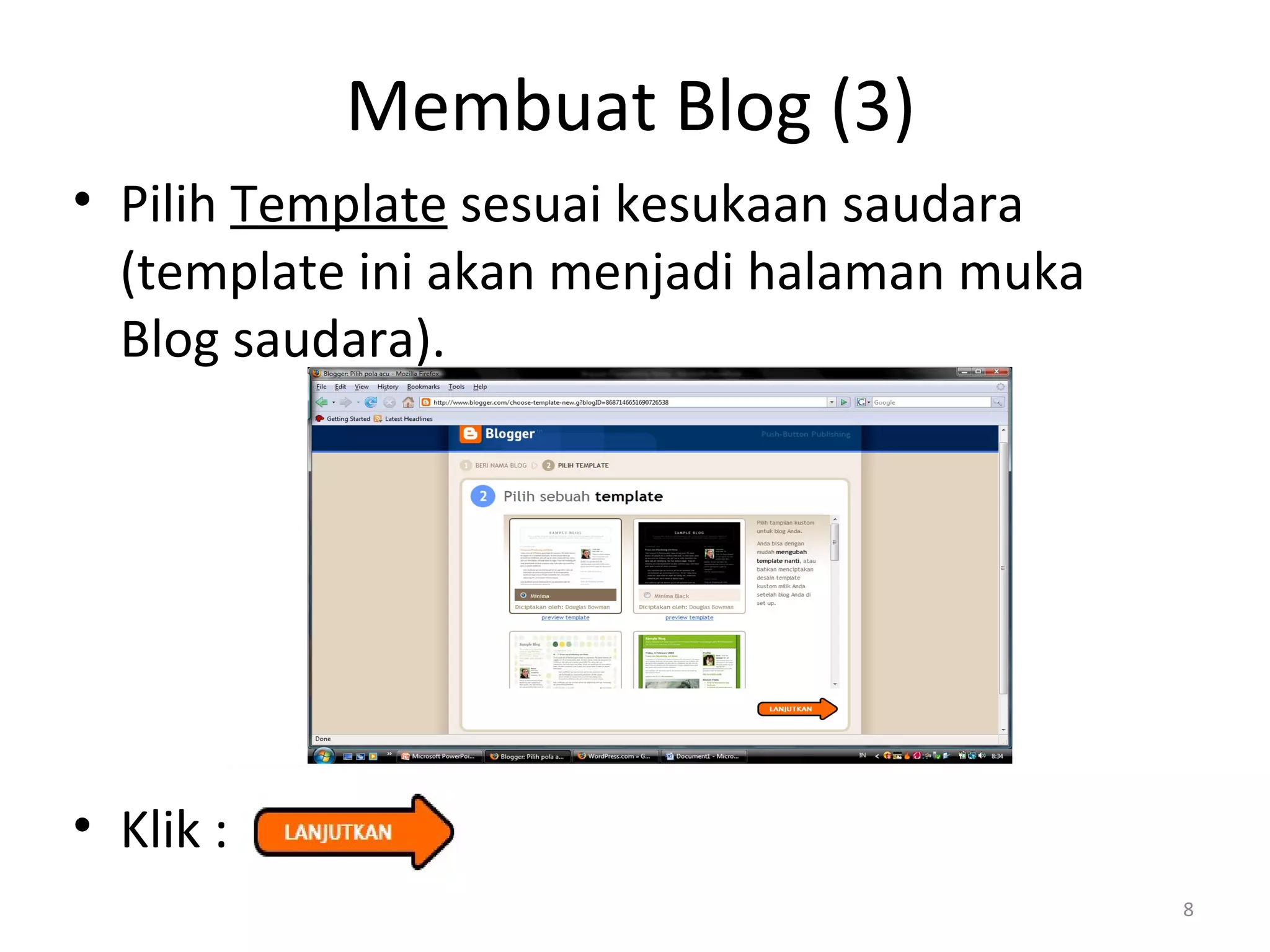 cara membuat blog by wahyu P | PPT