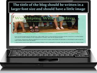 Blog. Main features(for School) | PPT