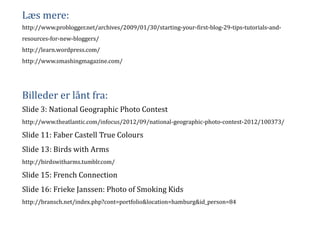 Opret din egen blog | PPT