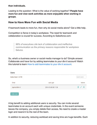 What’s Your Social Media Backup Plan? | PDF