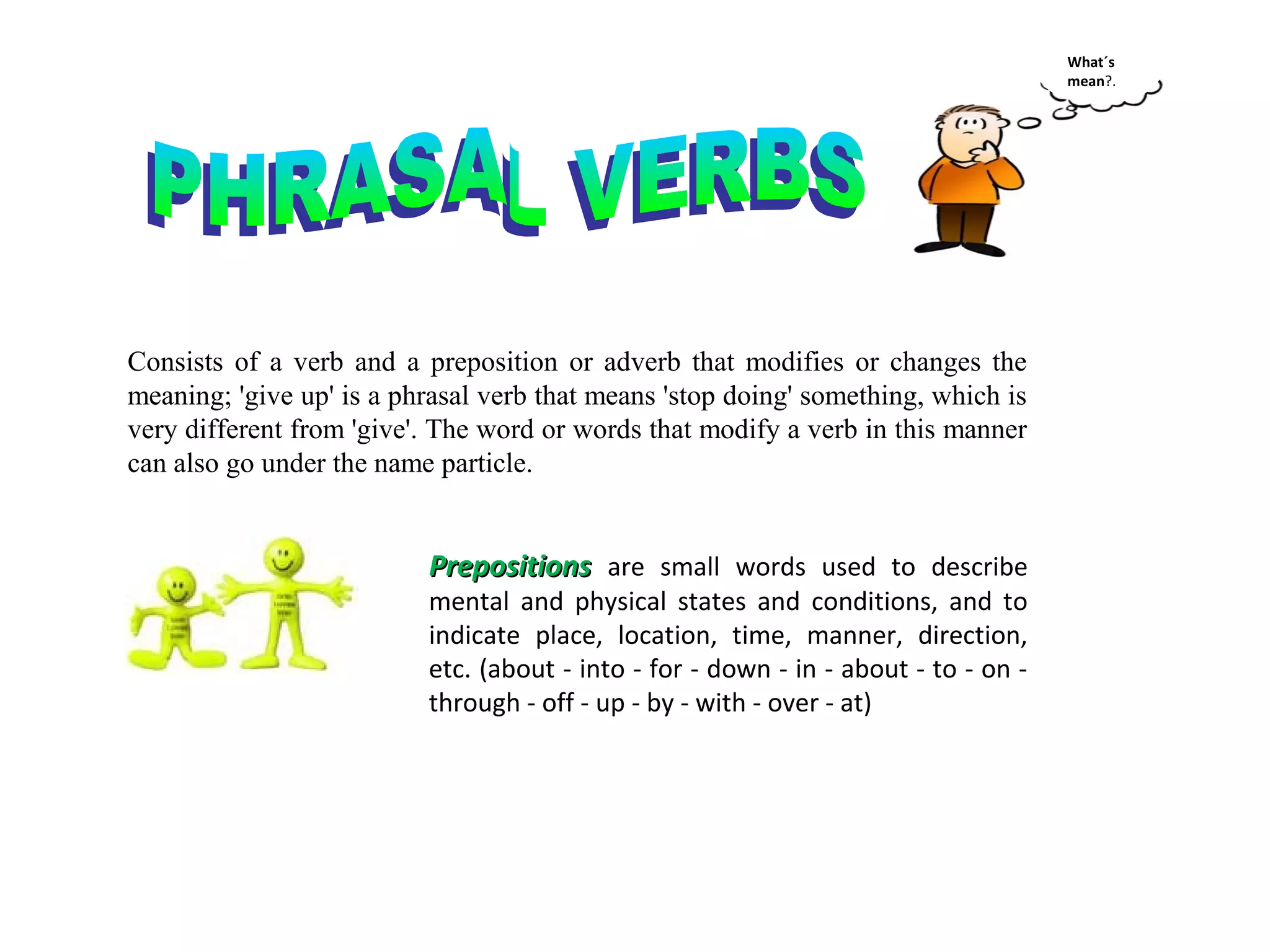 PHRASAL VERBS | PPT