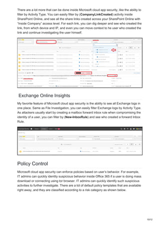Microsoft Cloud App Security CASB | PDF