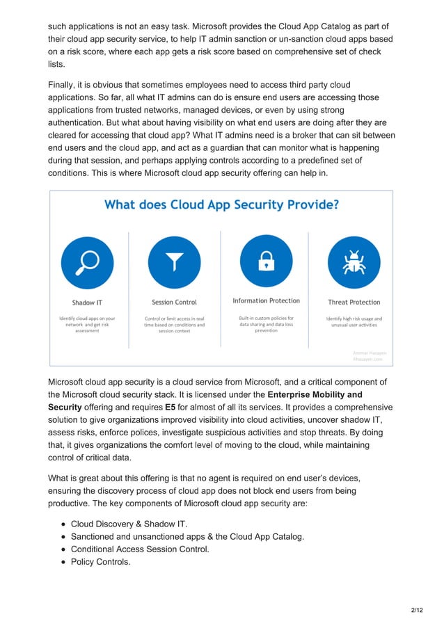 Microsoft Cloud App Security CASB | PDF