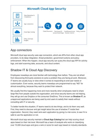Microsoft Cloud App Security CASB | PDF