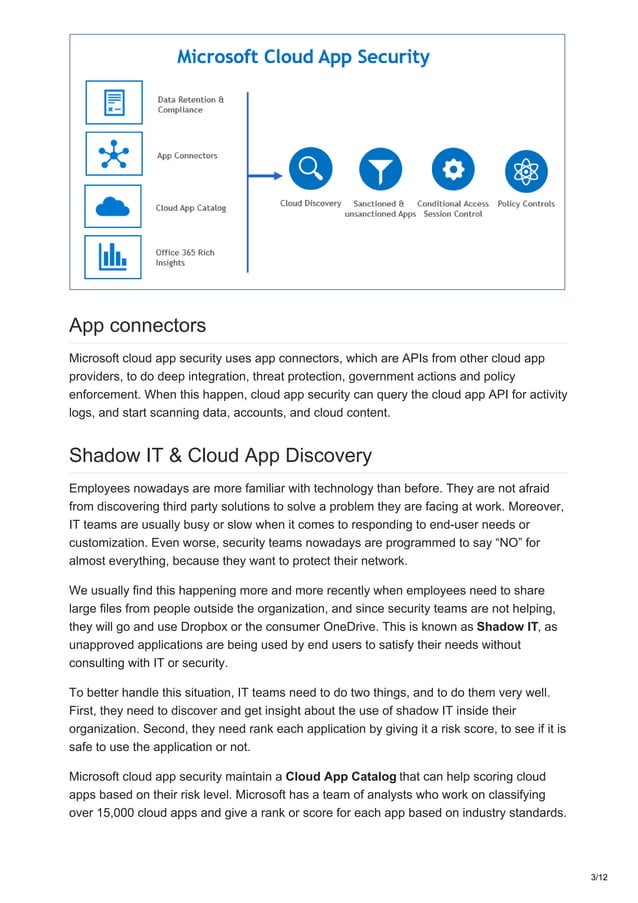 Microsoft Cloud App Security CASB | PDF