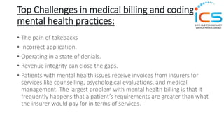 Medical Billing and Coding for Mental Health | PPTX
