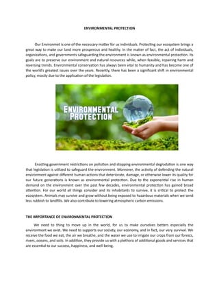 BLOG.docx | Environmental Services Industry | Industries