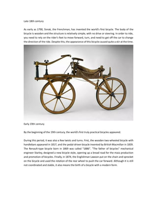 Blog a brief history of the electric bike | PDF