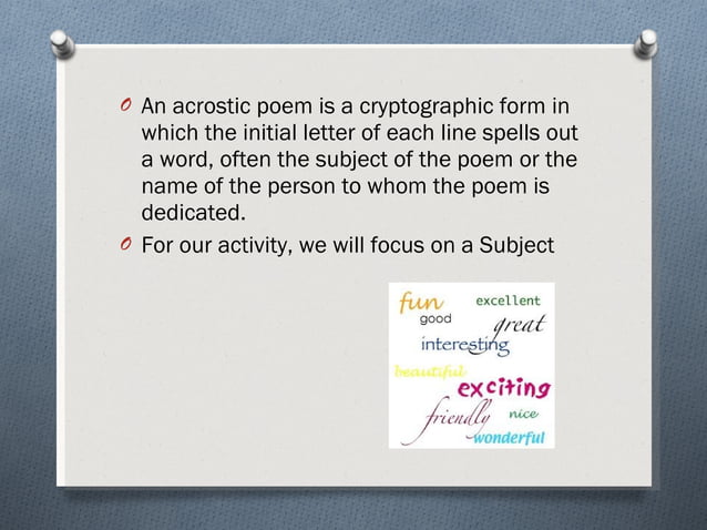 Blog acrostic poems powerpoint grade 7 | PPT