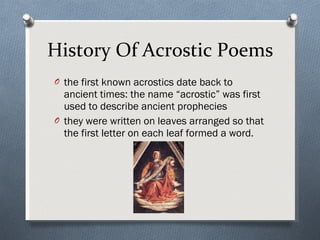 Blog acrostic poems powerpoint grade 7 | PPT