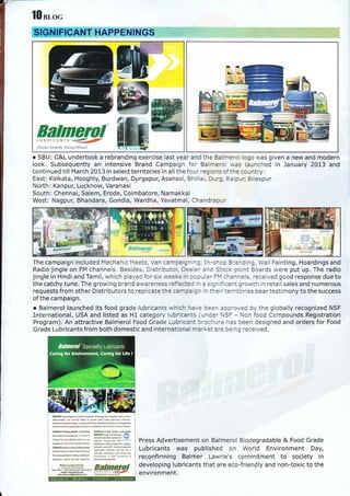Balmer Lawrie - Blog August 2013 | PDF