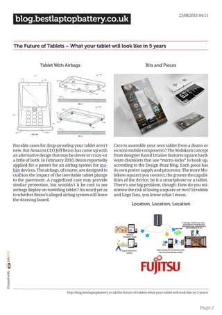 Blog.bestlaptopbattery.co.uk - The Future of Tablets – What your tablet ...