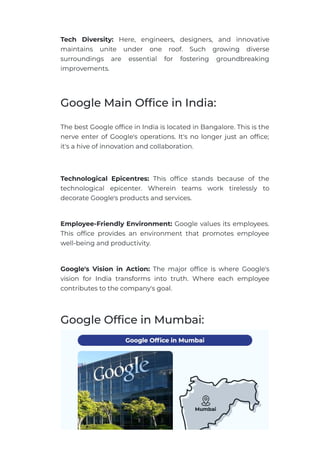 Best Google Offices in India | PDF