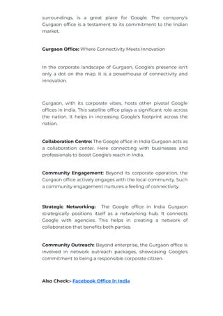 Best Google Offices in India | PDF