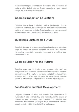 Best Google Offices in India | PDF