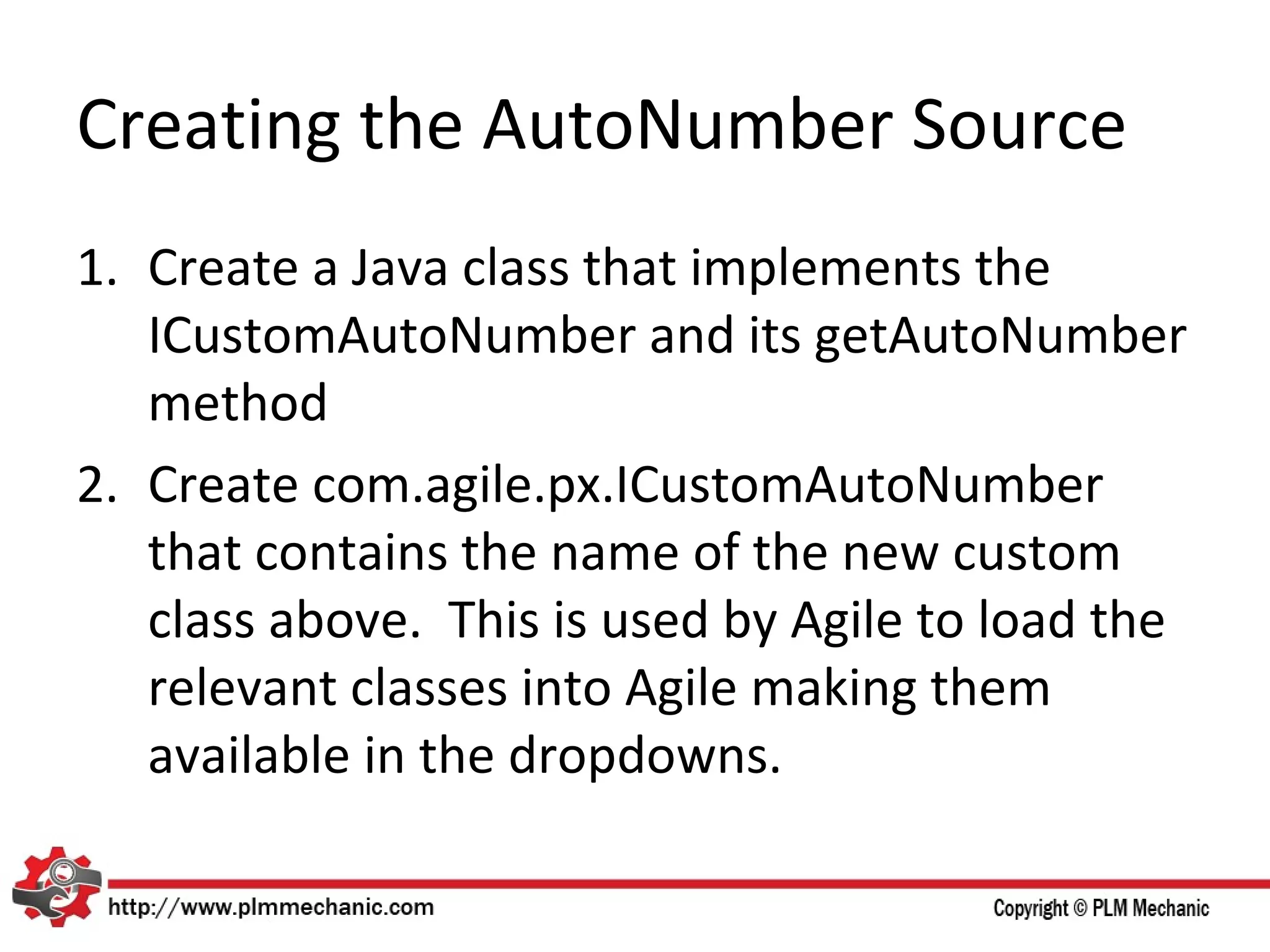 Create a custom AutoNumber source | PPT