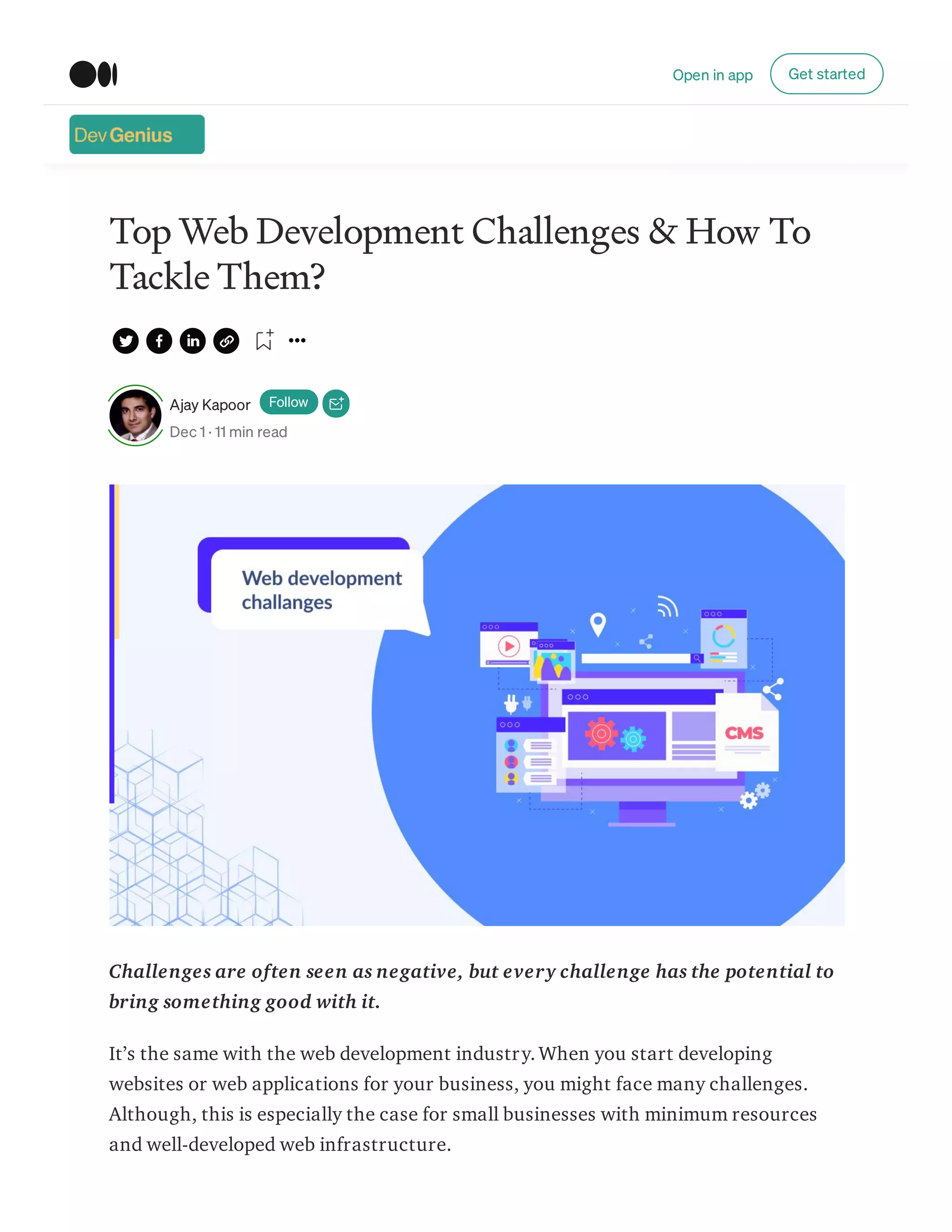 Top Web Development Challenges & How To Tackle Them? | PDF