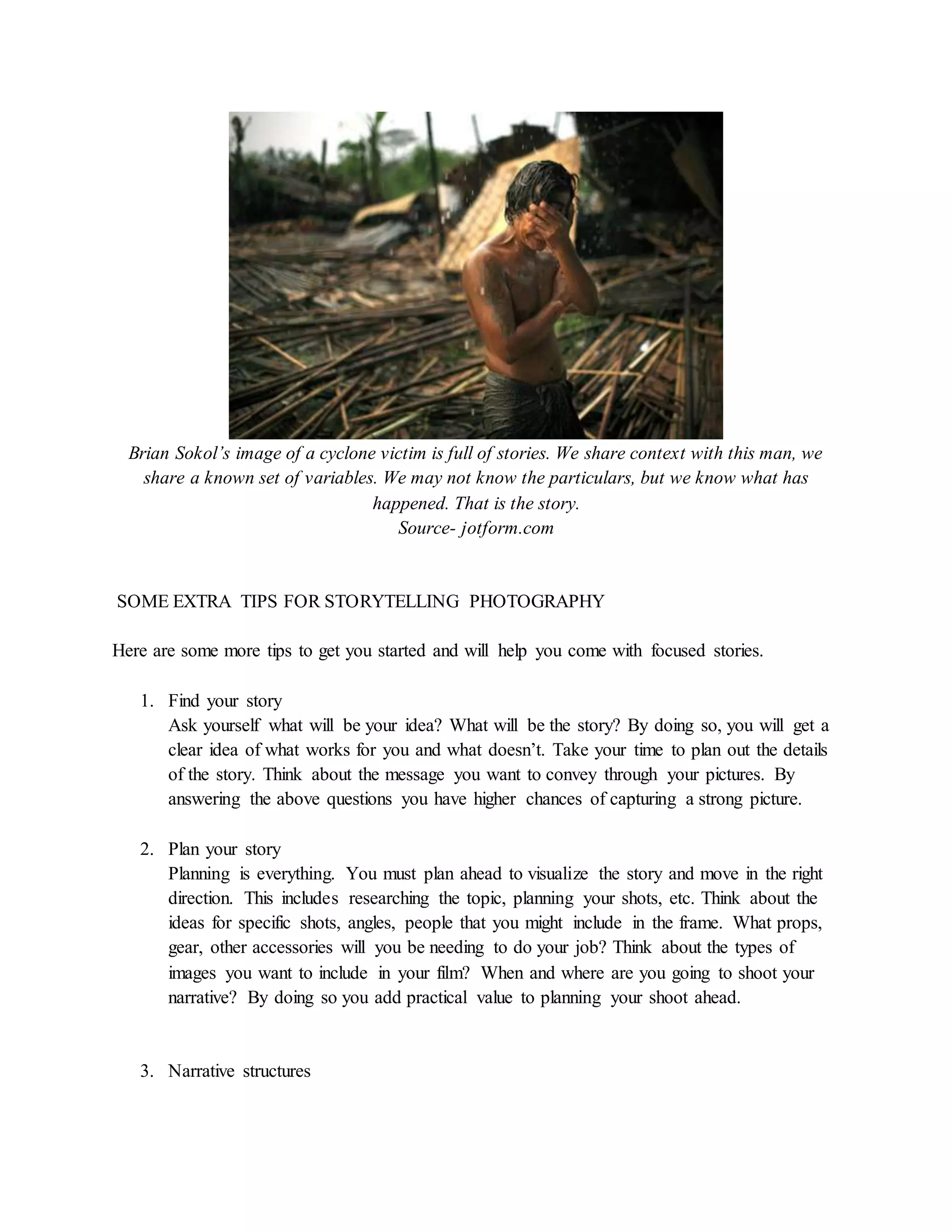 Storytelling through photography | PDF