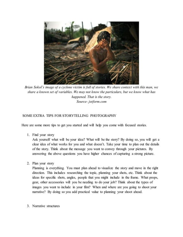 Storytelling through photography | PDF