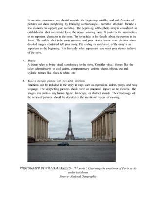 Storytelling through photography | DOCX
