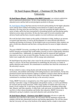 blog-Dr Sunil Kapoor Bhopal – Chairman of the RKDF University.pdf
