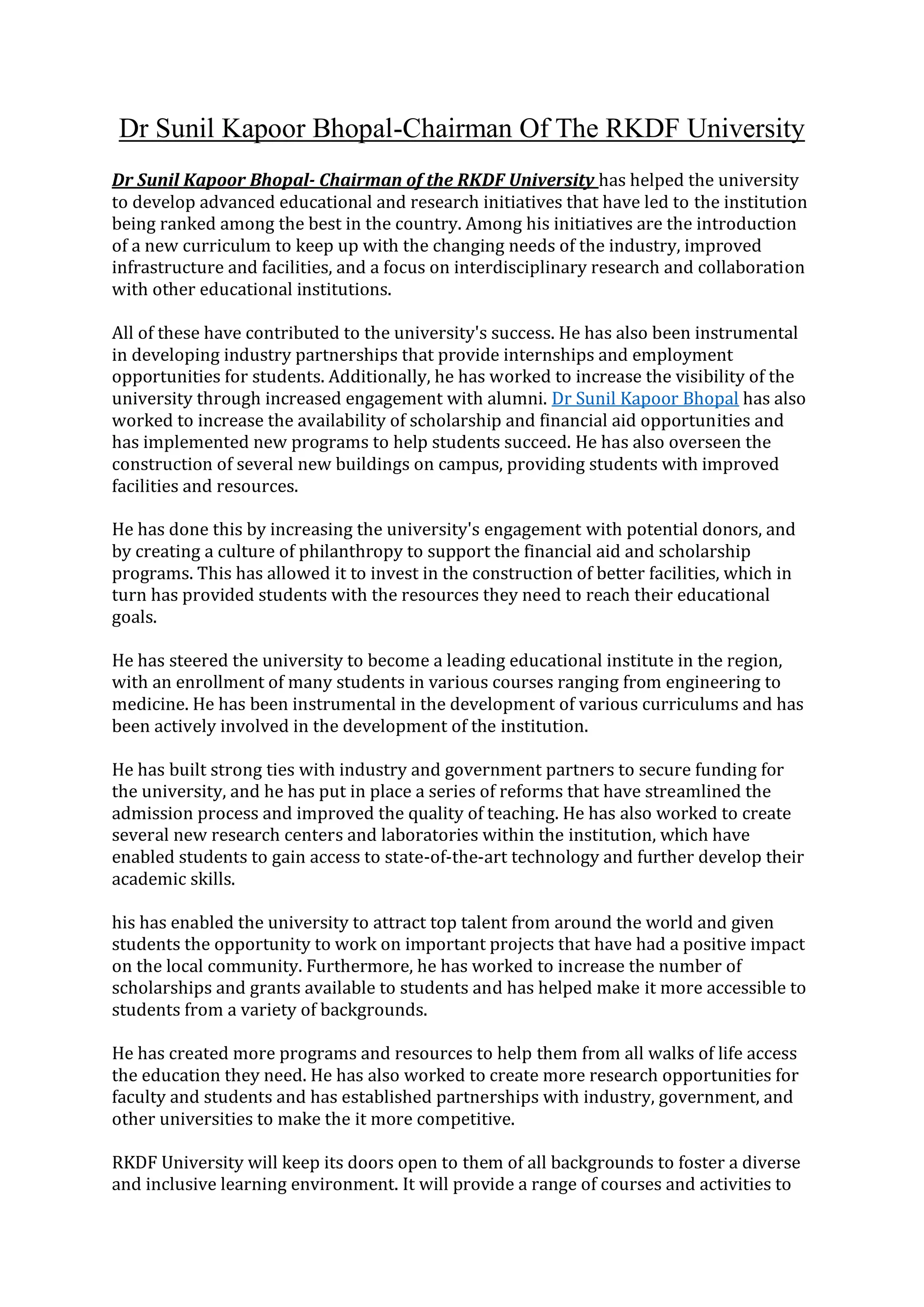 blog-Dr Sunil Kapoor Bhopal – Chairman of the RKDF University.pdf