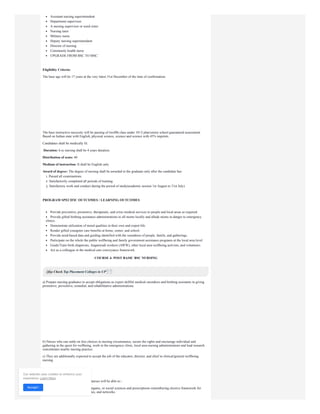 Department Of Nursing | PDF