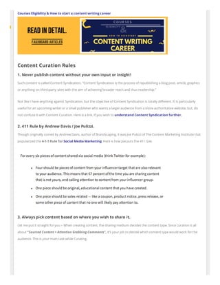 The true meaning of Content Curation and Aggregation | PDF | Free Download
