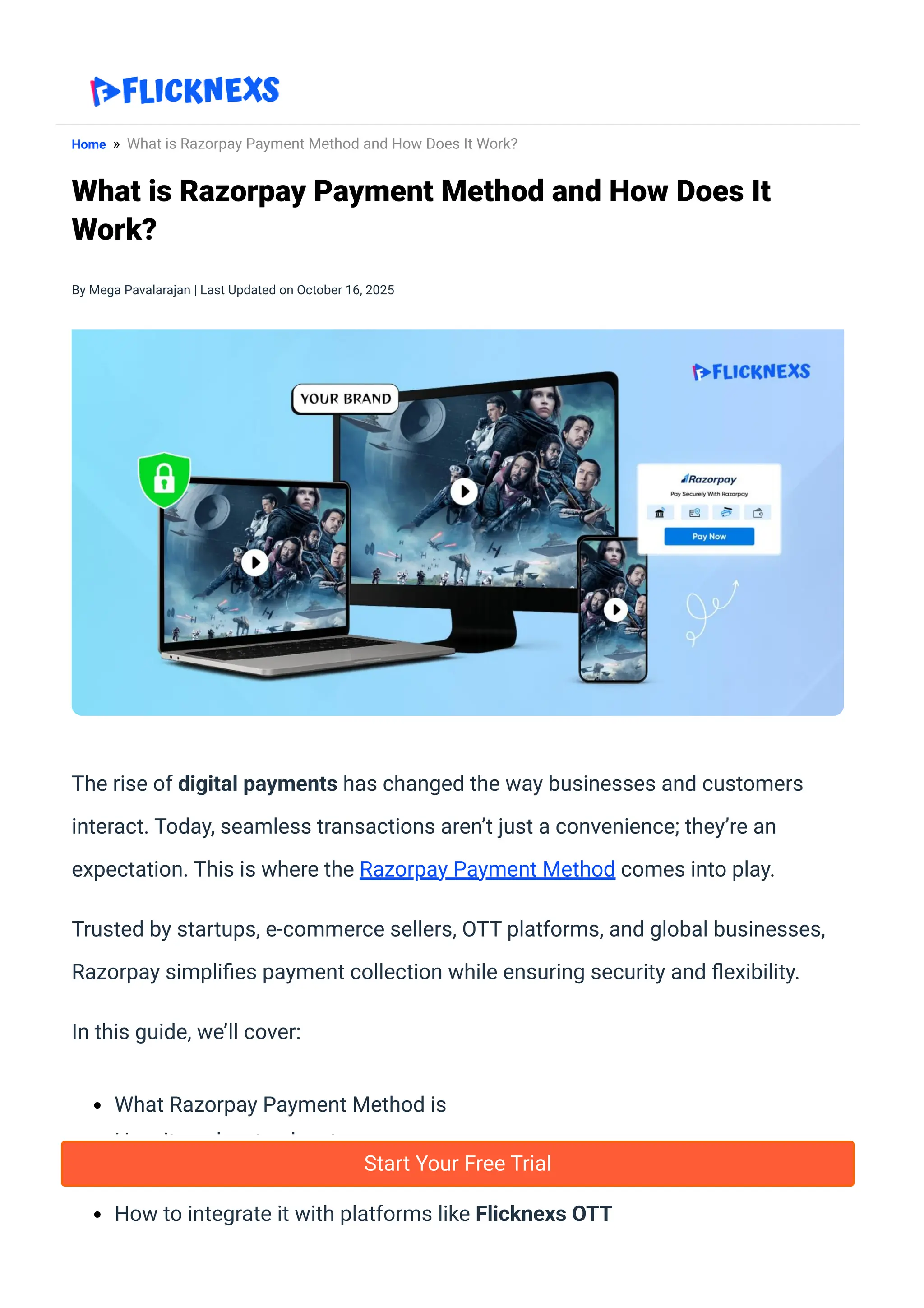 What is Razorpay Payment Method and How its Work | PDF