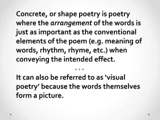 Blog grade 7 concrete poem pp | PPT