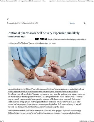 Blog - Healthcare - Pharmacare - Governance - NDP Don Davies.pdf