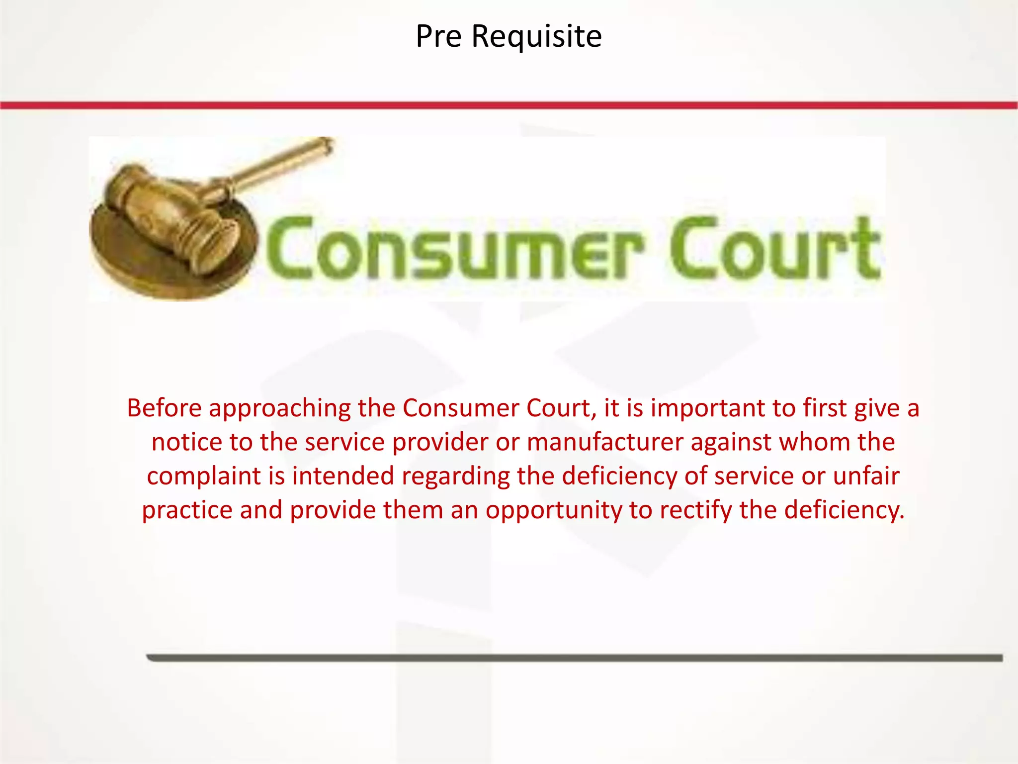 How to File a Consumer Complaint in Indian Court | PPTX | Legal ...