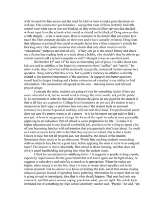 Blog Listserv Assignment | PDF