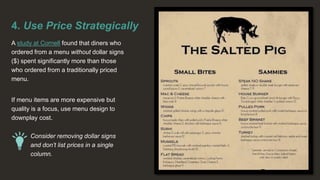8 Tips for Effective Menu Design | PDF
