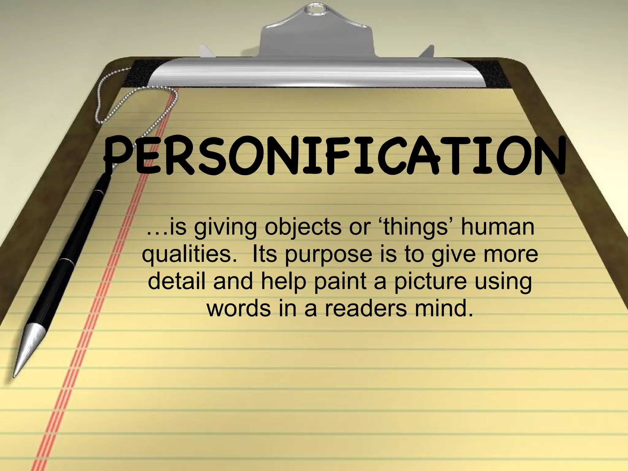 Personification - http://room19eps.edublogs.org