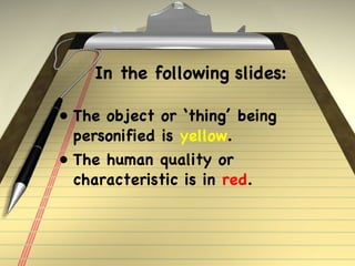 Personification - http://room19eps.edublogs.org