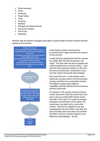 Blog selection of an etrm | DOCX | Business Administration | Business
