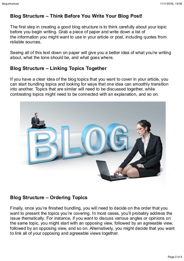 Blog Structure