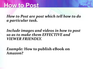 Types of Blog Post | PPTX