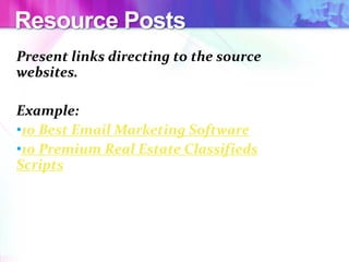 Types of Blog Post | PPTX