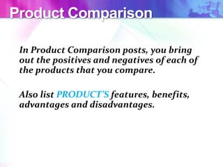 Types of Blog Post | PPTX