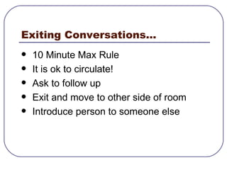 How to Network | PPT